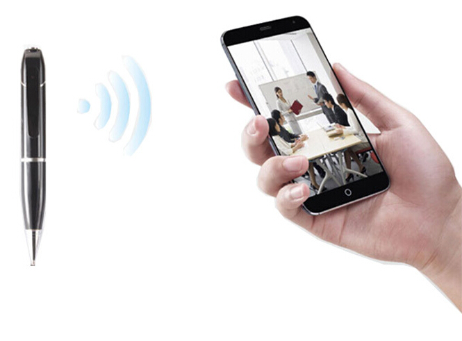HD WiFi Spy Pen Hidden Camera Micro USB iPhone iPad Android Recording ...