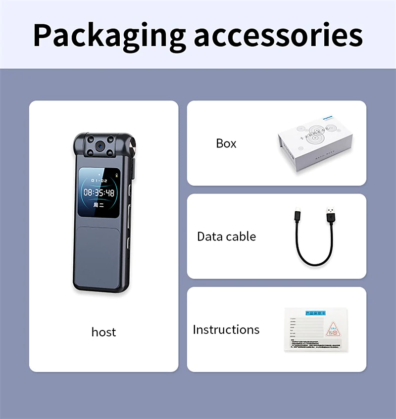 hidden body camera with audio