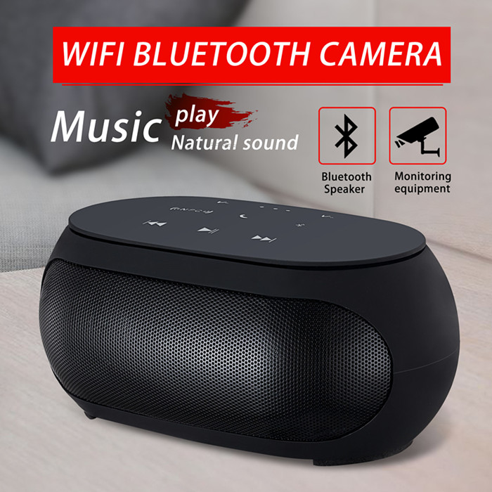 Bluetooth Speaker Hidden Camera w/ Night Vision & WiFi Remote View