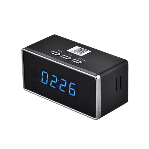 T66 WIFI Wireless Night Vision Security Alarm Clock Spy Camera hidden ...