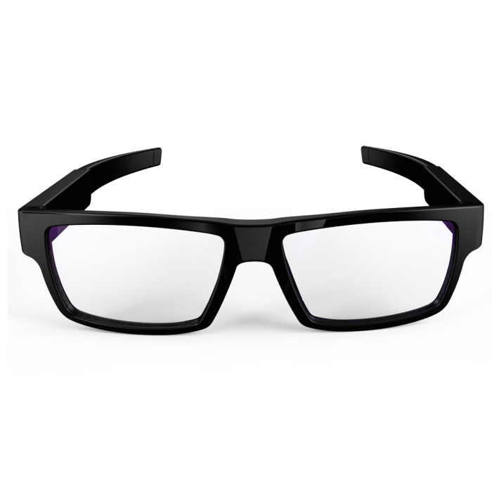 Fully Hidden Camera Video Glasses w/Touch Control Overview