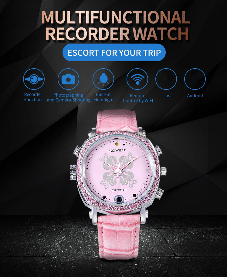 F26 Night Vision 720P HD Spy Hidden Wireless Wifi Camera Watch